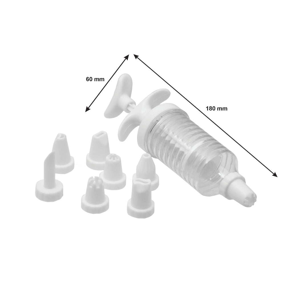 REGENT BAKEWARE ICING SYRINGE 8 PIECE SET, (180MMX45MM DIA) – HCS Home ...