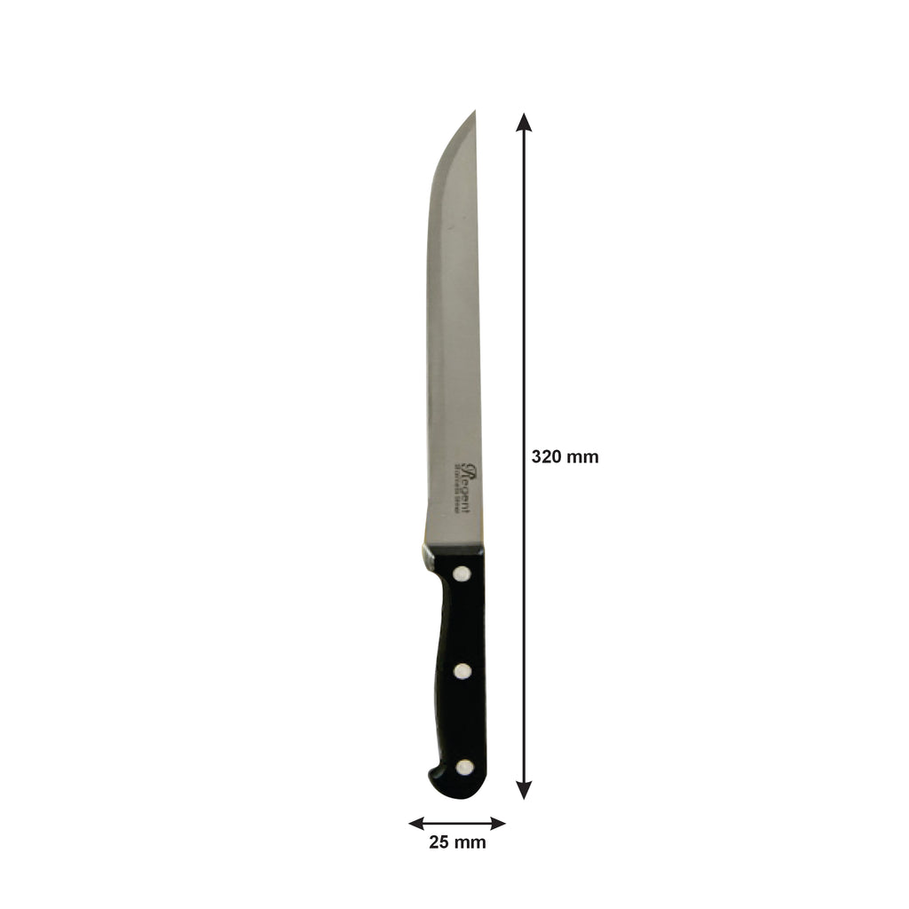 REGENT KITCHEN CARVING KNIFE WITH BAKELITE HANDLE AND 3 RIVETS, 320MM ...