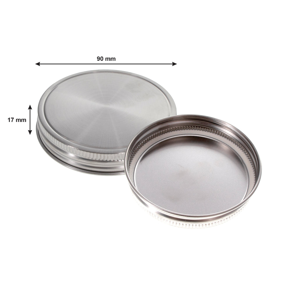 REGENT JAR LIDS STAINLESS STEEL 2PK, 90MM DIA – HCS Home and Catering ...