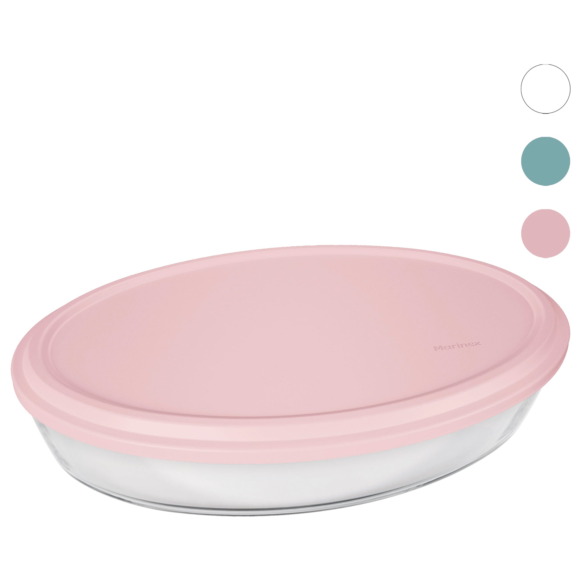 MARINEX OVAL ROASTER WITH COLOURED PLASTIC LID, 3.2LT (357X250X67MM ...