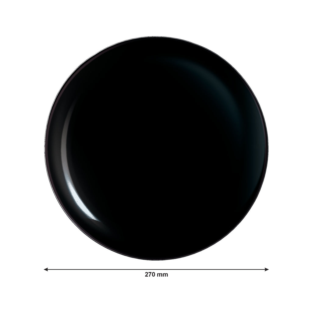 LUMINARC OPAL BLACK DINNER PLATE, 270MM DIA – HCS Home and Catering ...