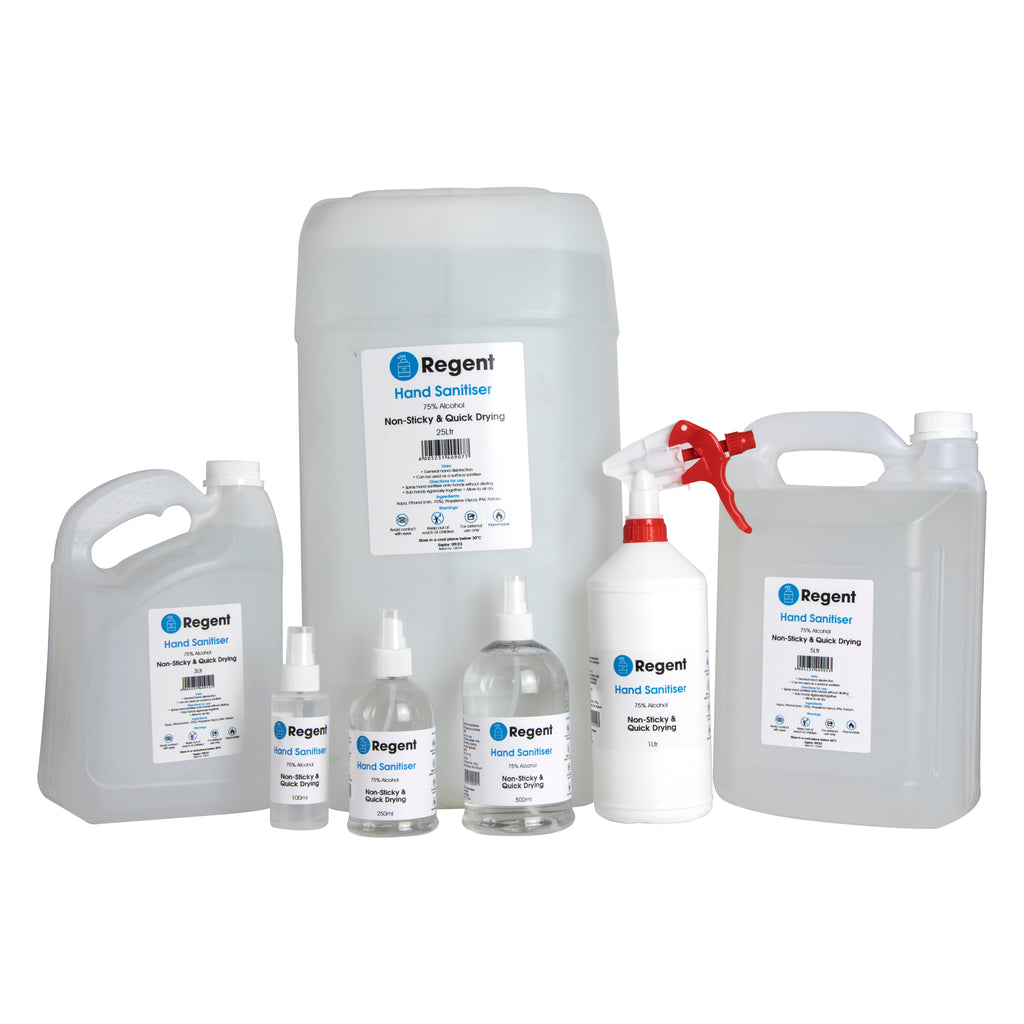 REGENT HAND SANITISER WITH SPRAY TOP, 100ML – HCS Home and Catering ...