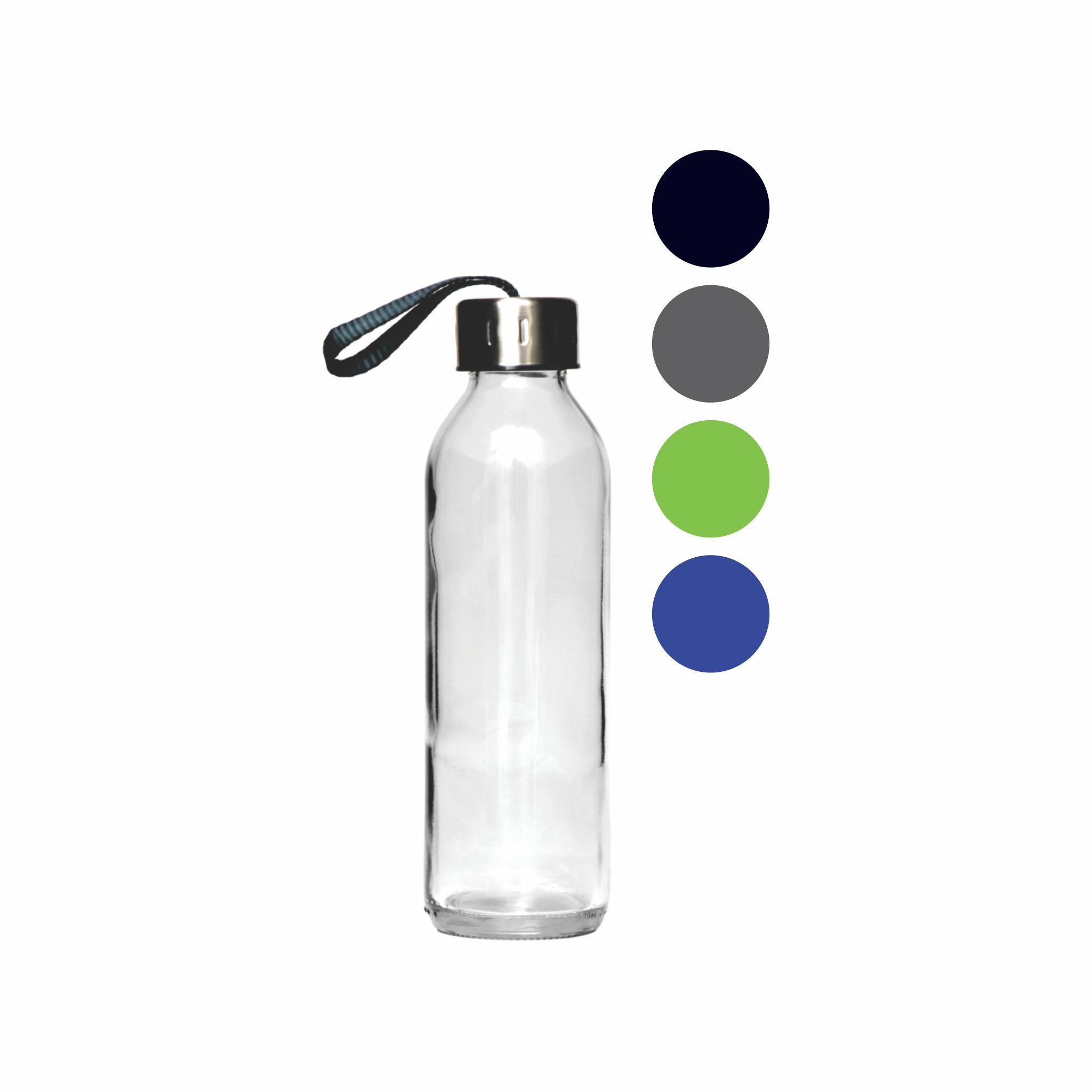 CONSOL SLIMLINE BOTTLE WITH STRAP LID IN ASSORTED COLOURS, 500ML (220X ...