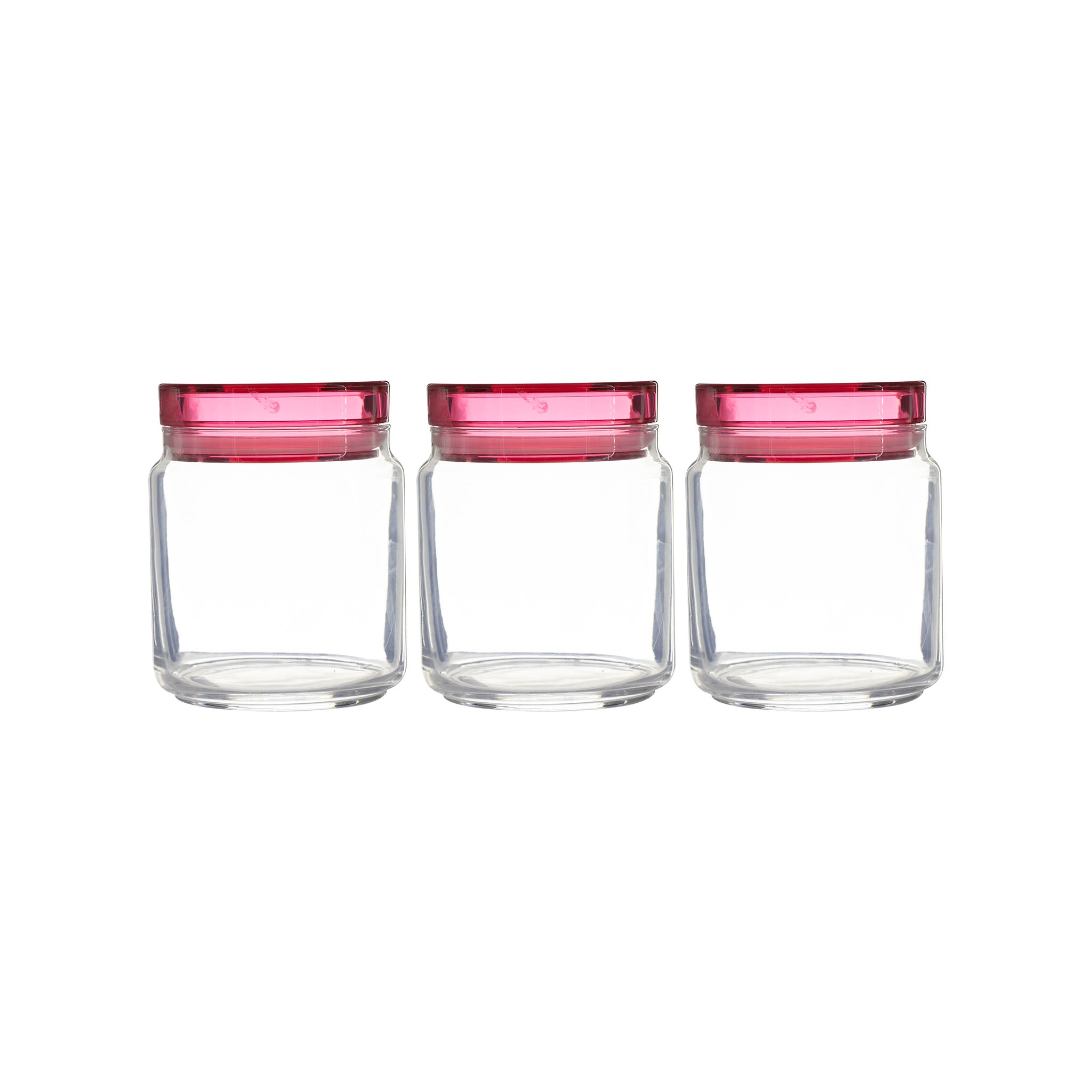 LUMINARC COLORLICIOUS JAR WITH PINK LID (750ML) 3PCE SET – HCS Home and ...