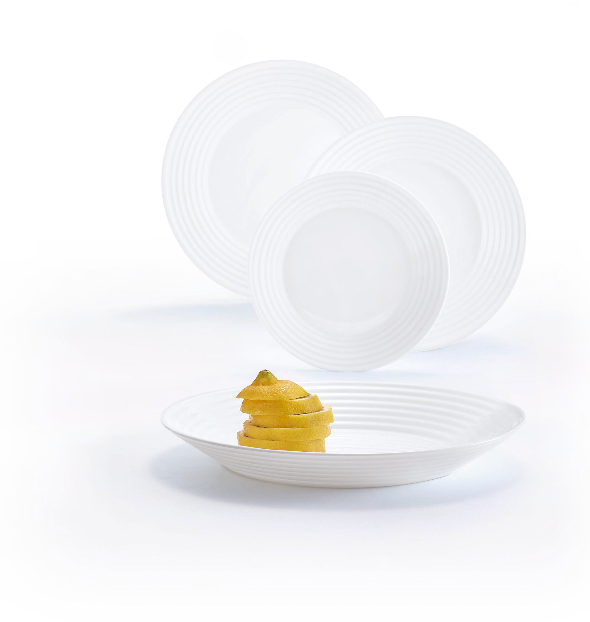 LUMINARC STAIRO WHITE TEMPERED GLASS SIDE PLATE, (190MM DIA) – HCS Home ...